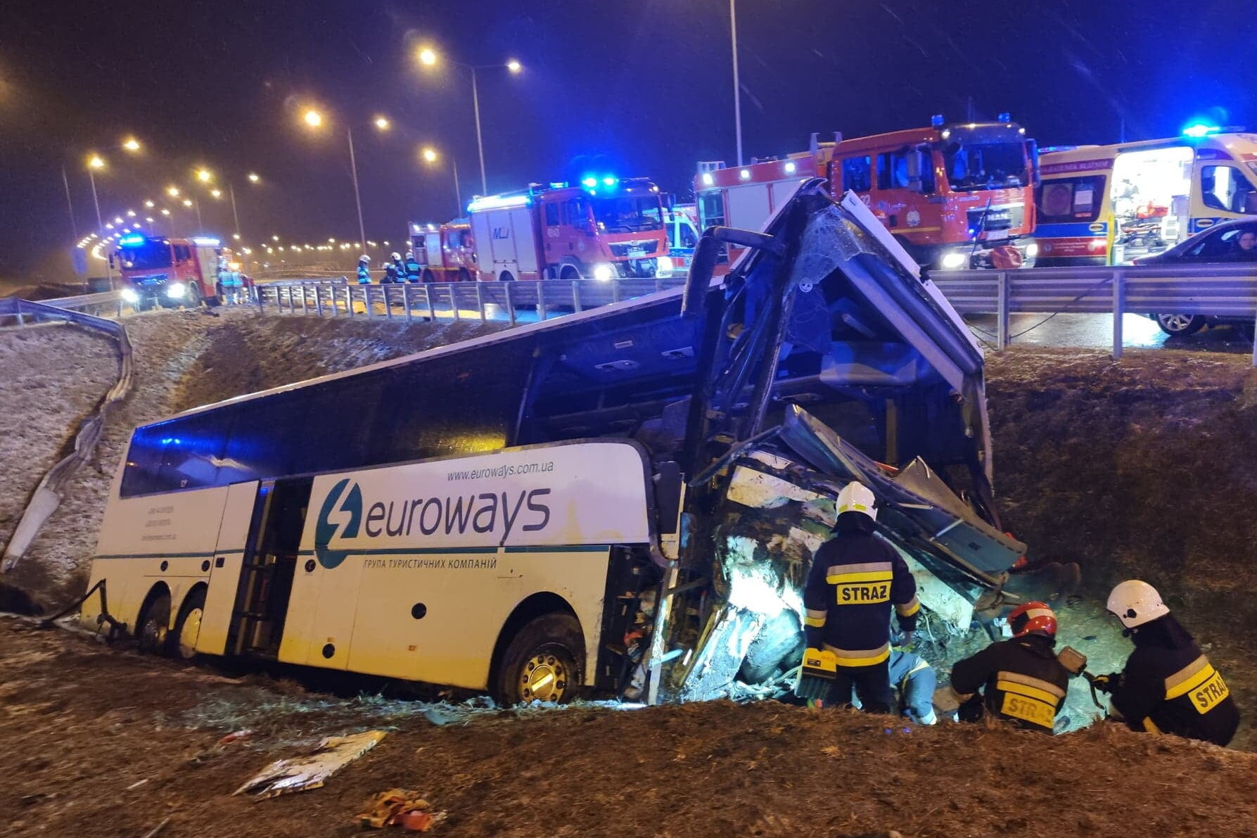 One dead, four injured in a new bus crash in Poland