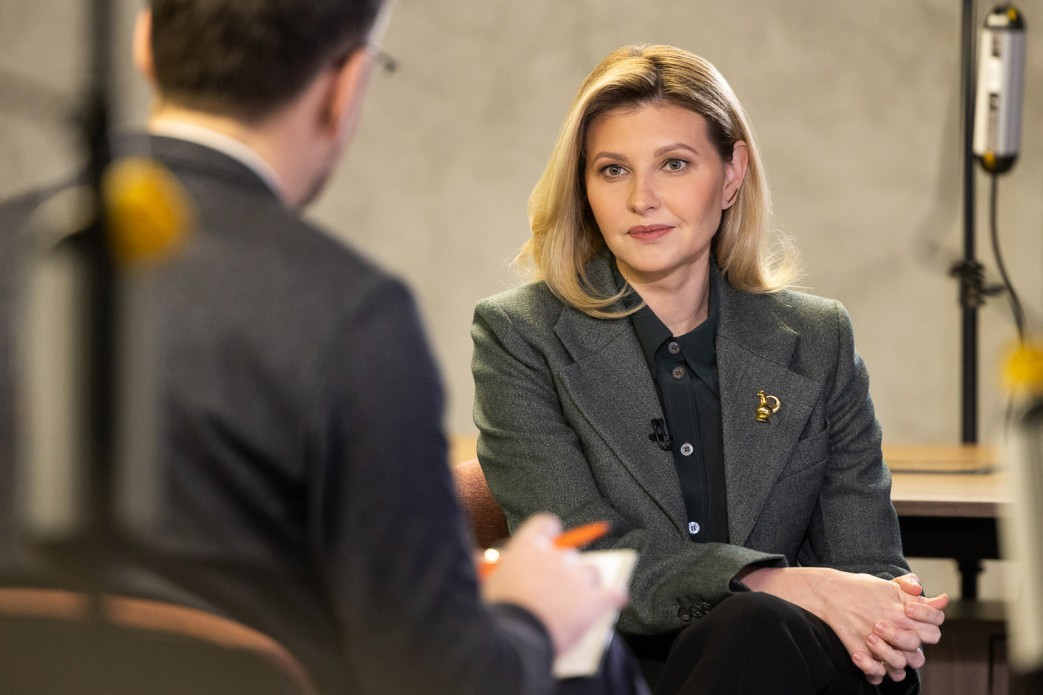 In Year-End Interview Olena Zelenska Talks About Her Work During The War