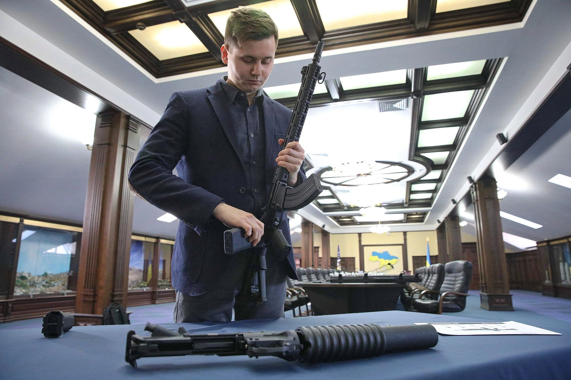 New Ukrainian M4-WAC47 rifle ‘a strong political message to Russia’