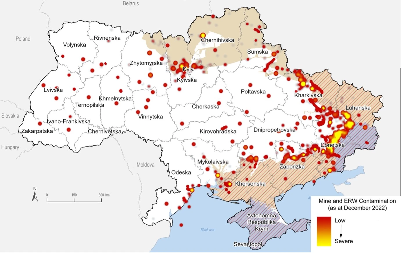 Ukraine Population Density