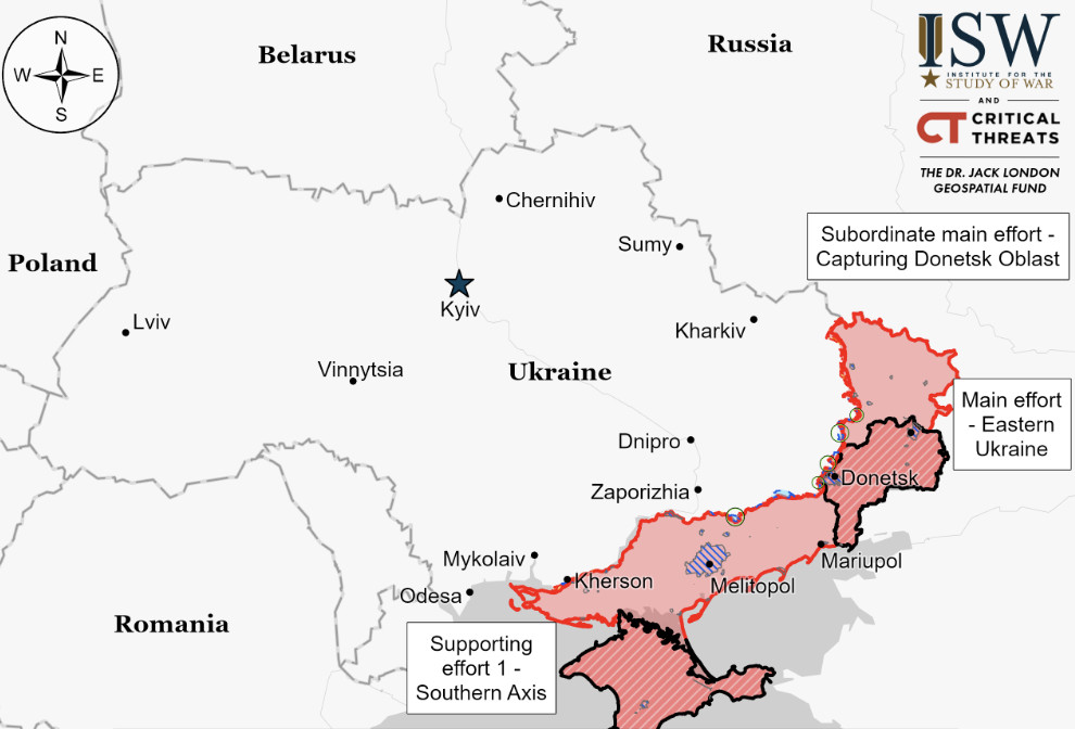 ISW Russian Offensive Campaign Assessment, Map and Update September 22 ...
