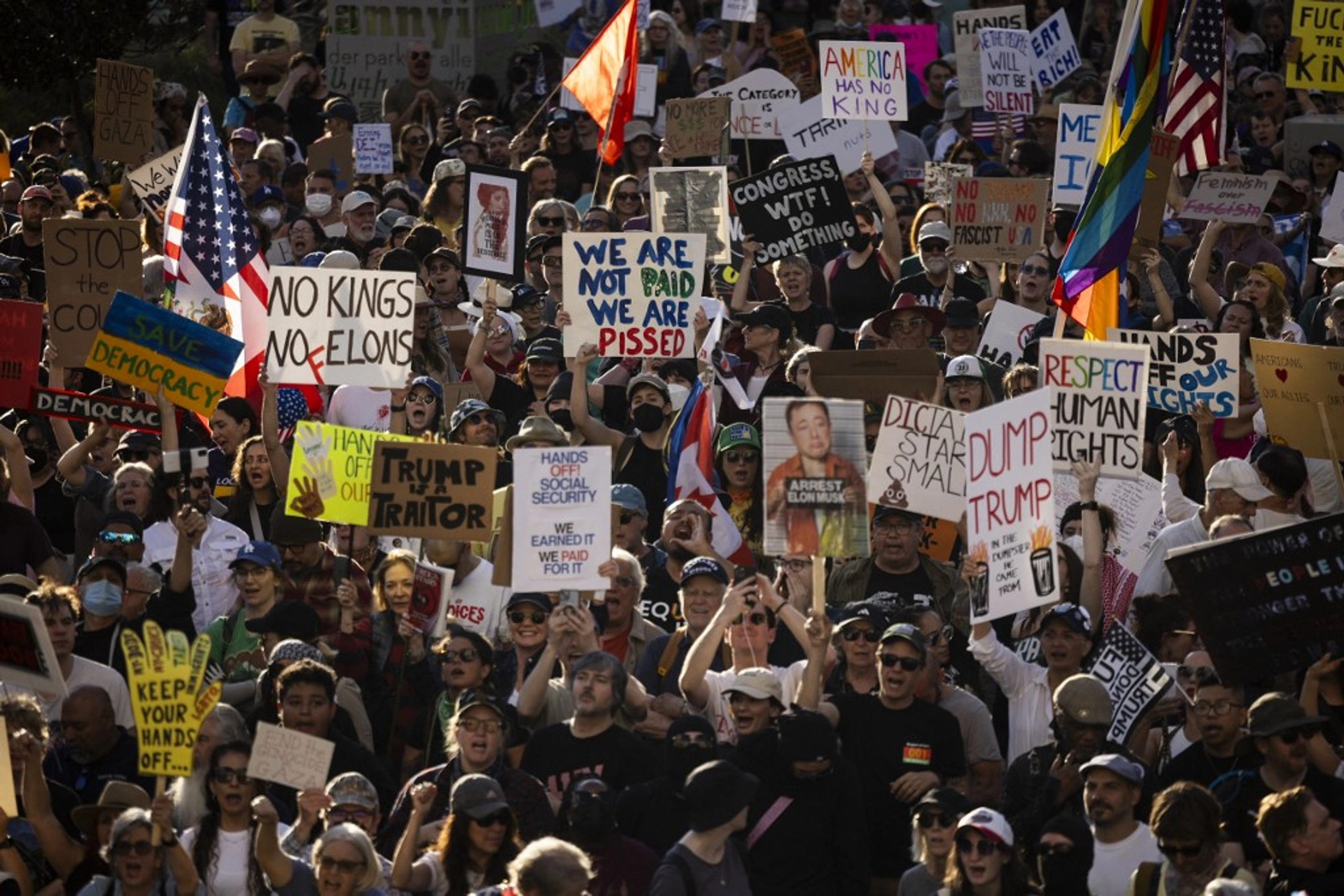 Anti-Trump Rallies Draw Thousands Across the US