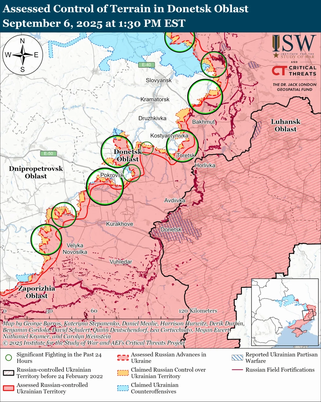 ISW Russian Offensive Campaign Assessment, Map and Update, September 6 ...