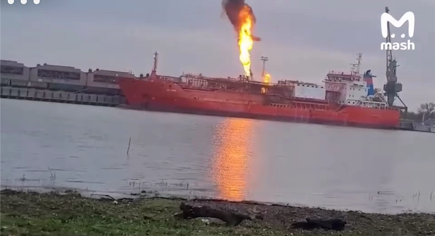 Russian Drone Strike Sets Fire to Turkish LNG Tanker at Ukrainian Port