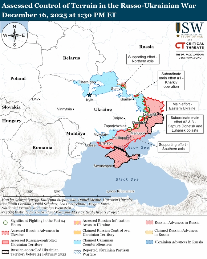 ISW Russian Offensive Campaign Assessment, Map and Update, December 4, 2025