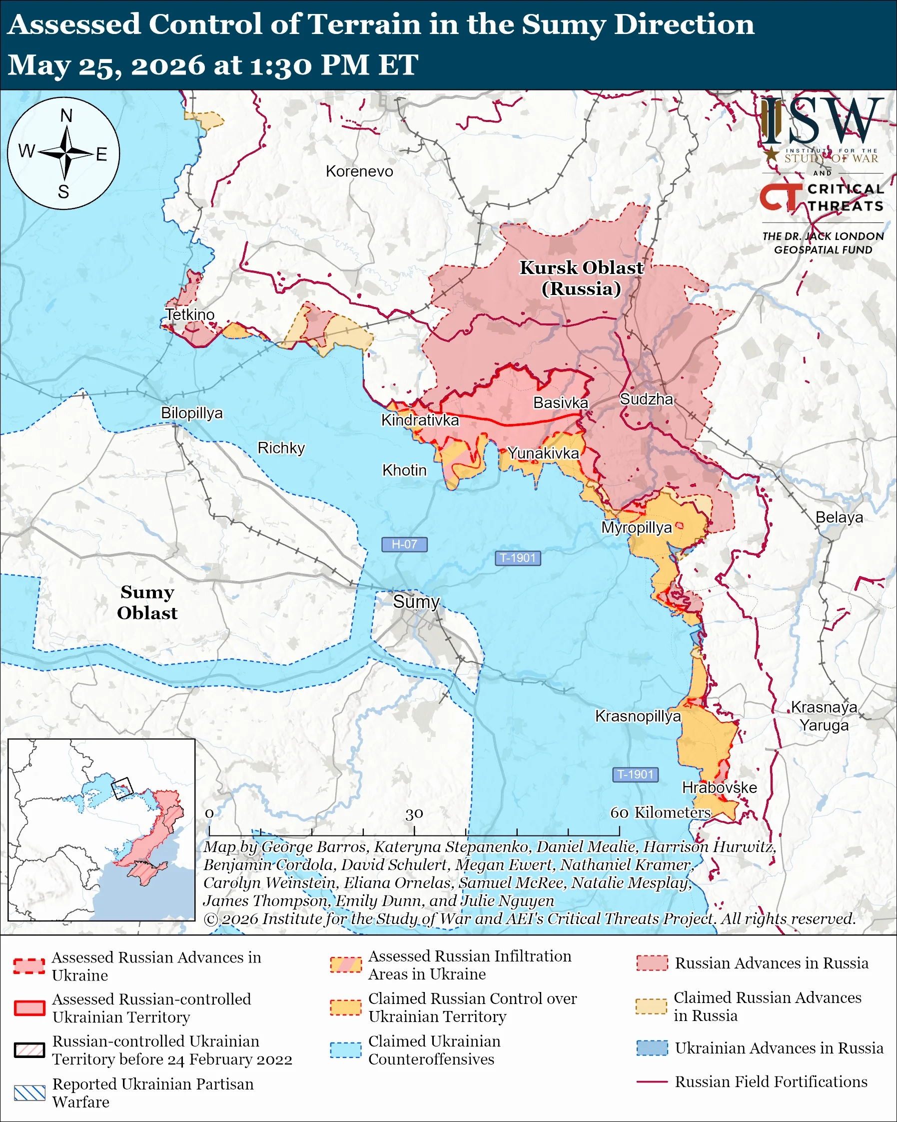 ISW Russian Offensive Campaign Assessment, May 25, 2026